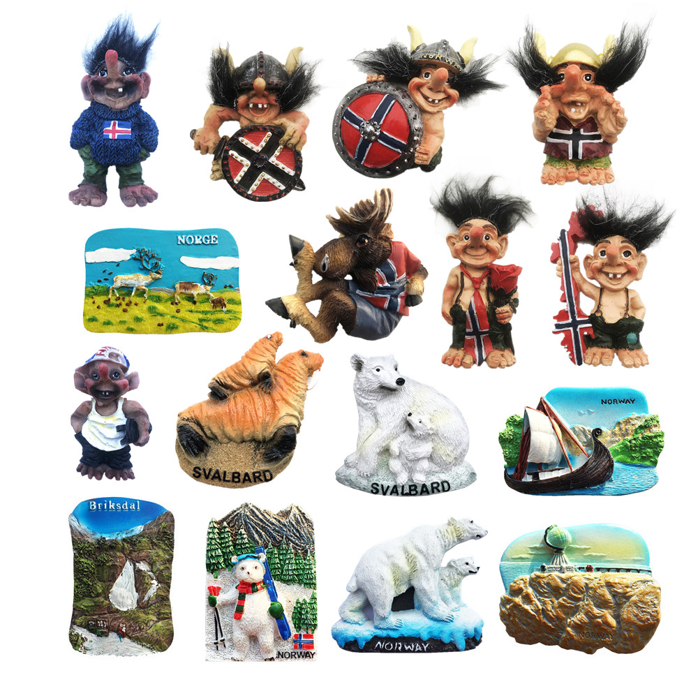 Europe Norway 3D Fridge Magnets Tourism Souvenir R... – Grandado