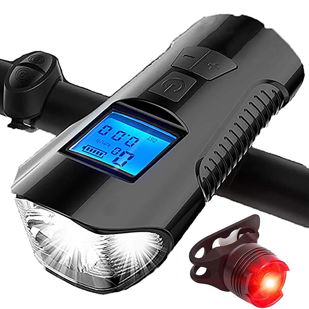 3 In 1 Bike Bicycle Light USB LED Rechargeable Set... – Grandado