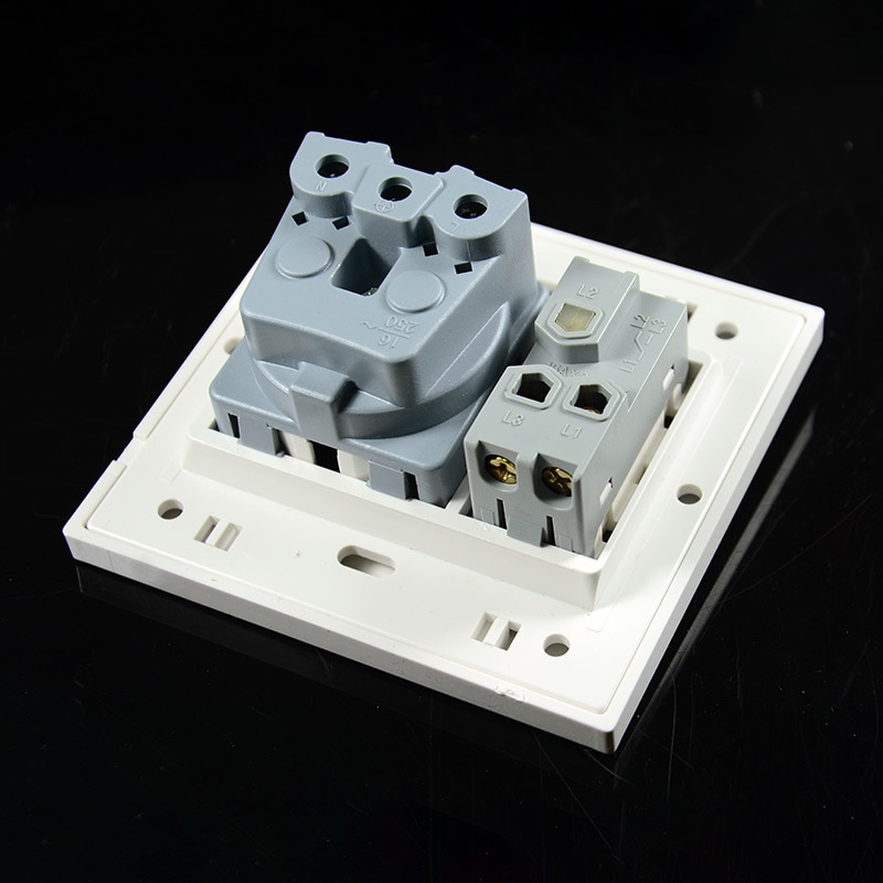 EU Household German standard 2-hole power plug wal... – Grandado