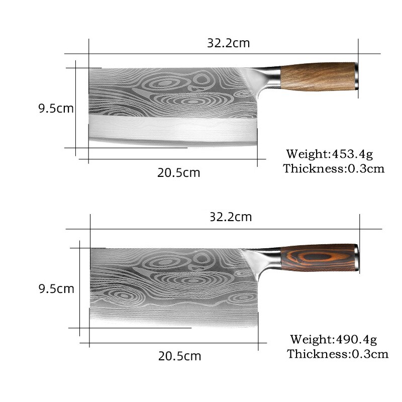 Chinese Cleaver Handmade Chopper Chef 3cr13 Stainl... – Vicedeal