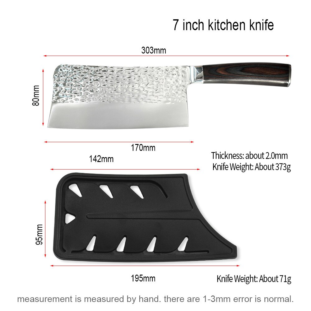 XYj Kitchen Knife Stainless Steel 7 Inch Wide Blad... – Vicedeal