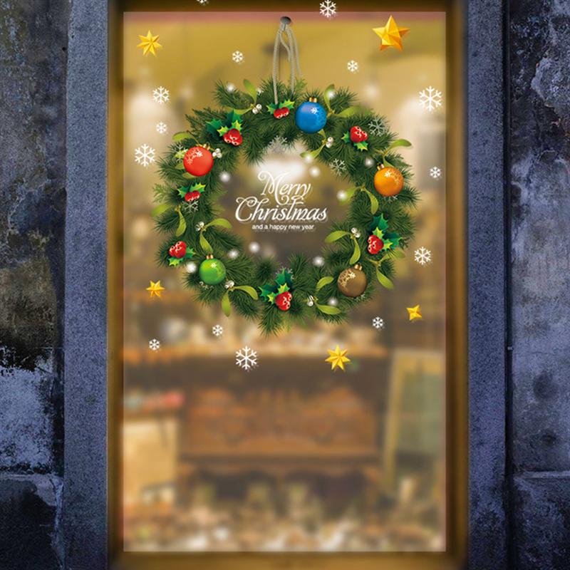 3Pcs Vrolijk Kerstfeest Window Stickers Decoratiev... – Vicedeal