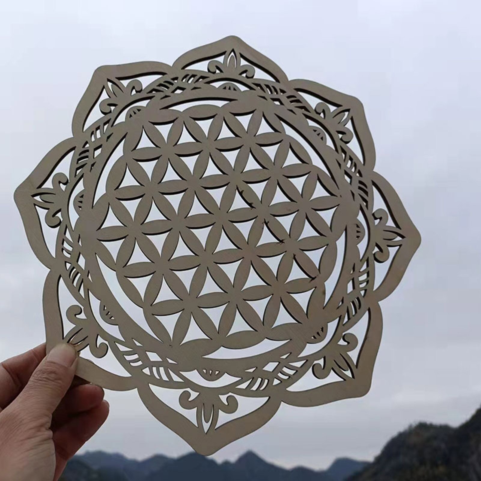 Sacred Flower Of Life Geometric Wall Decal Yoga Bo... – Vicedeal