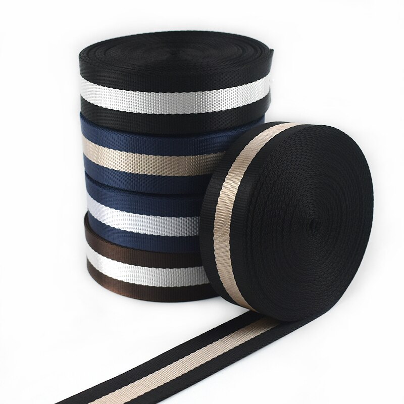 5M 38mm Nylon Stripe Webbings for Bags Strap 1.4mm... – Vicedeal