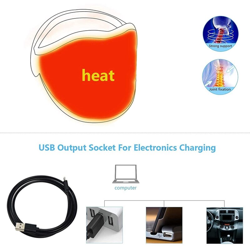 Neck Heating Pad USB Heated Neck Wrap For Pain Rel... – Vicedeal