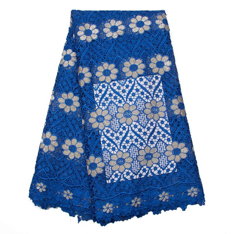 Nigerian bride lace fabric lace French cut-out lac... – Grandado