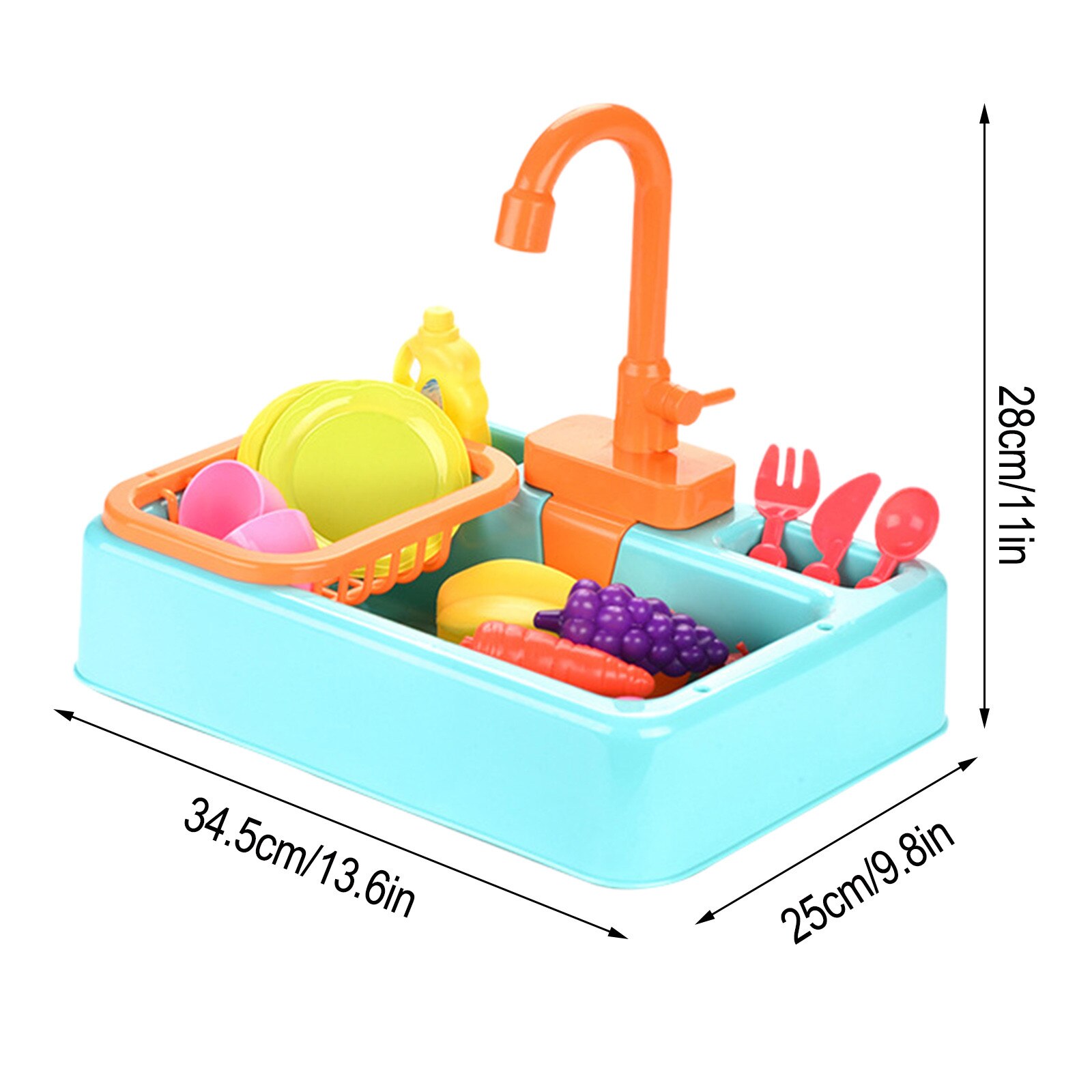 19PCS Kitchen Utensils Sets Kitchen Sink Toys With... – Grandado