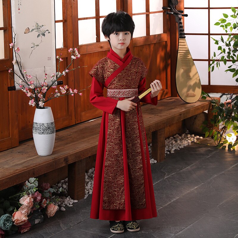 Boys Hanfu Spring Children's Chinese Style Ret... – Grandado