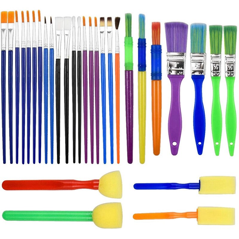 30PCS Colorful Artist Paint Brush Set,Childrens Ki... – Vicedeal
