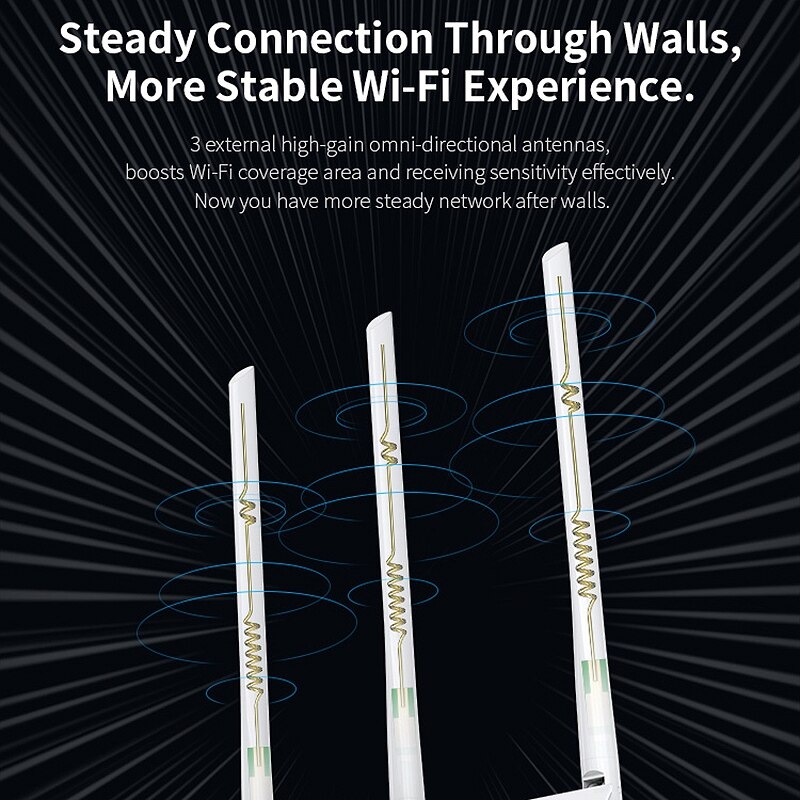 WR613N V3 Draadloze Router, 300M Thuis Via-Muur Hi... – Grandado