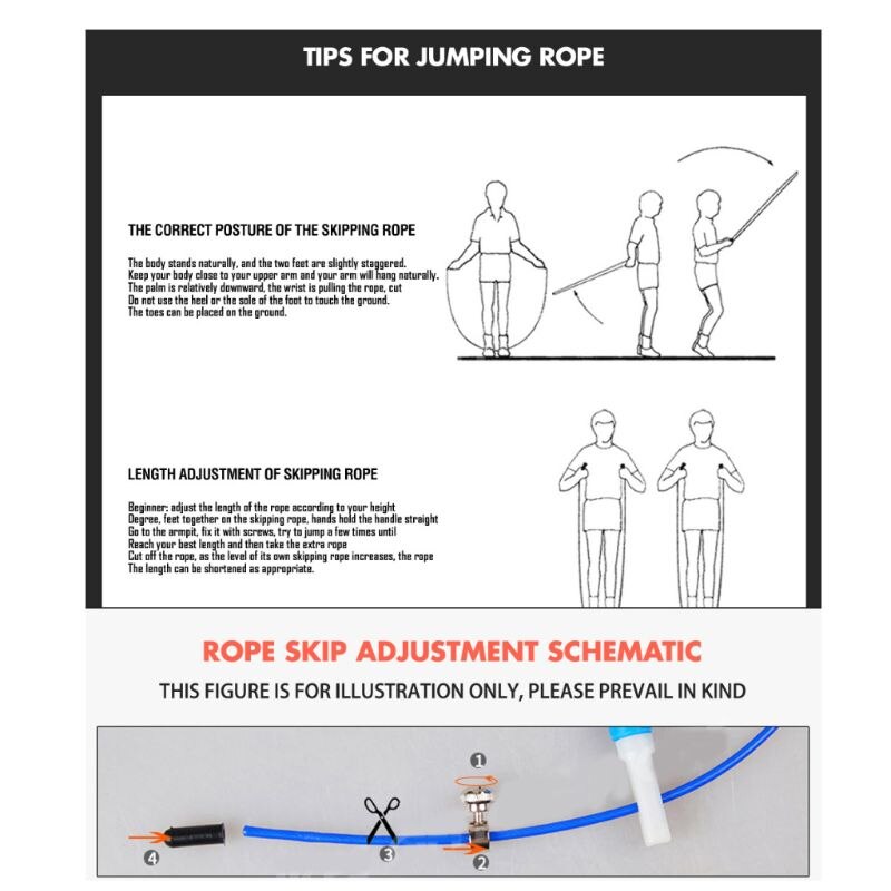10ft Cross Speed Jump Rope Skipping Rope For Fitne... – Grandado