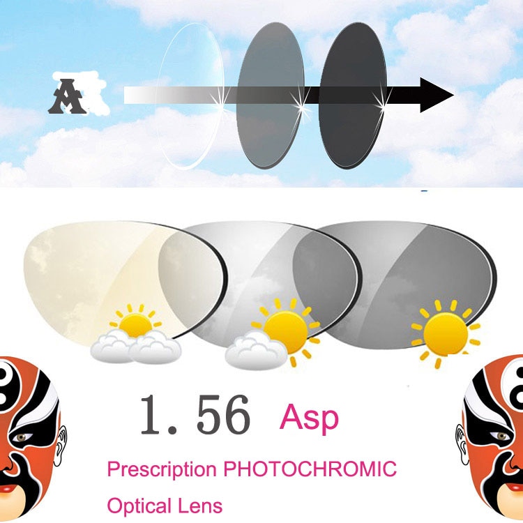 1.56 Photochromic Single Vision Prescription Optic... – Vicedeal