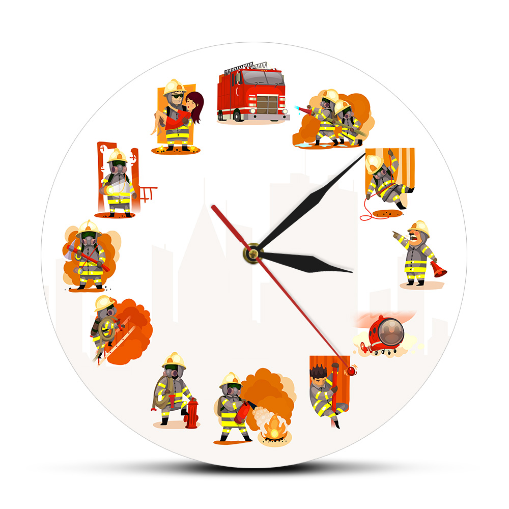 Fireman At Work Fire & Rescue Wall Art Fire Depart... – Grandado