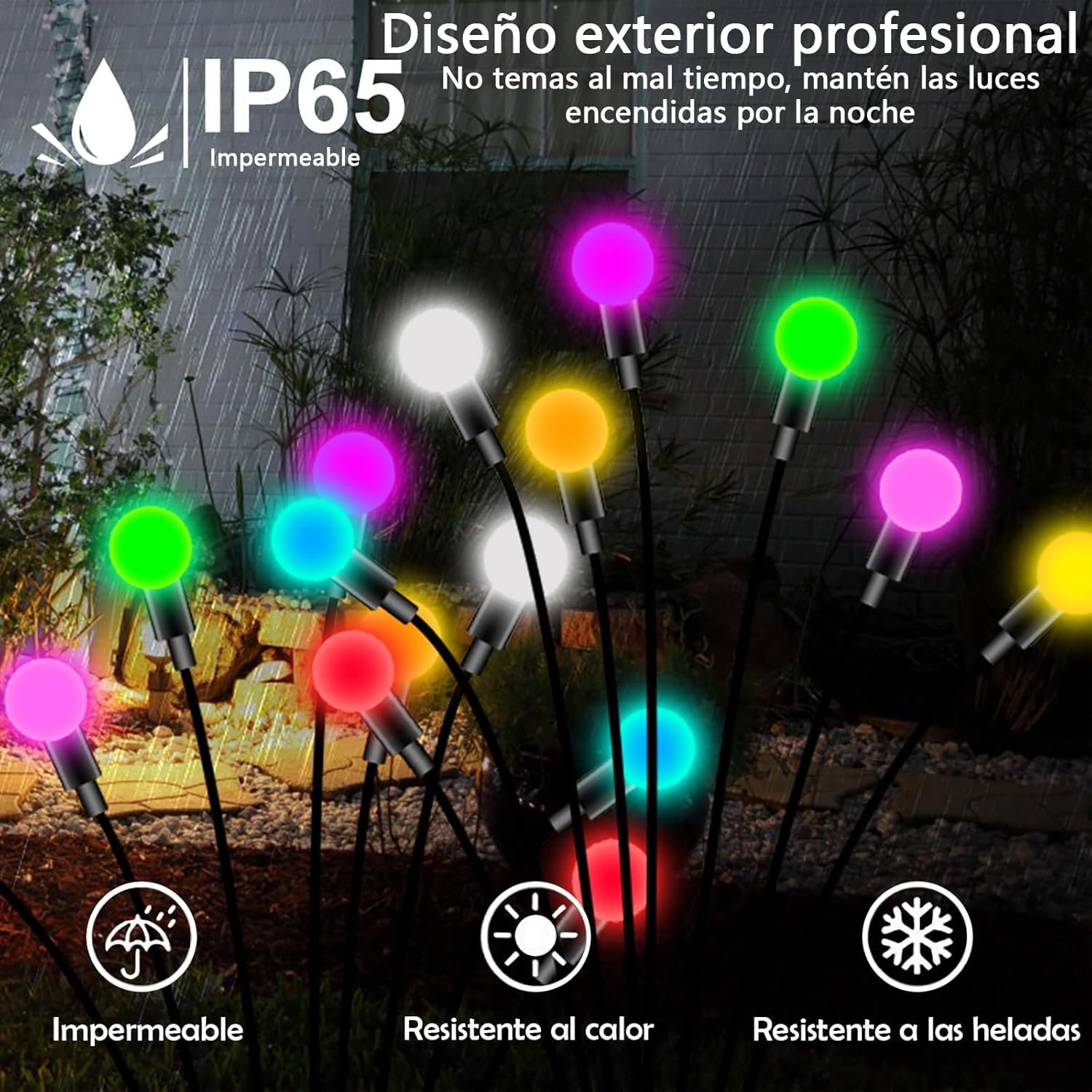 Luces solares de jardín, 10 luces LED solares de l... – Vicedeal
