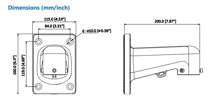 Dahua PFB305W Aluminum Camera Wall Mount Bracket C... – Grandado