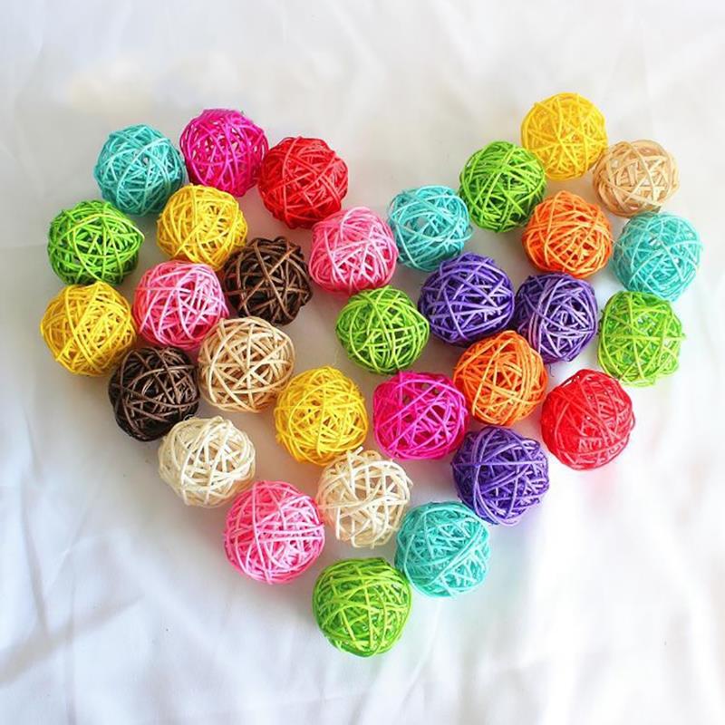 5PCS 3cm Rattan Ball Home DIY Hollow Out Ranttan B... – Vicedeal