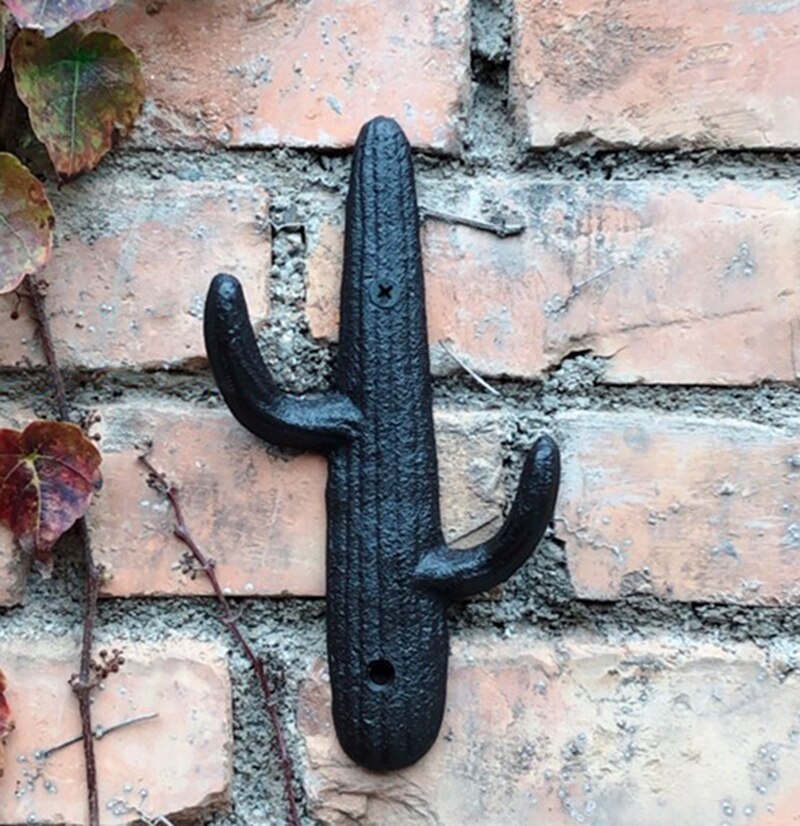 Cast iron cactus hook double hook INS tropical sty... – Vicedeal