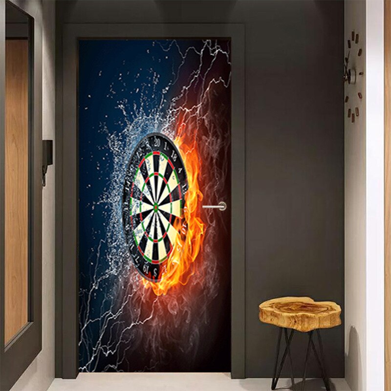 Retro Fantasy Ice Fire Dart Target Wallpaper For L... – Grandado