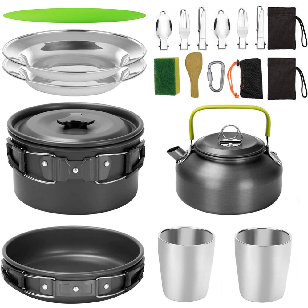 1 Set Outdoor Picnic Cookware Kit Camping Cookware... – Vicedeal