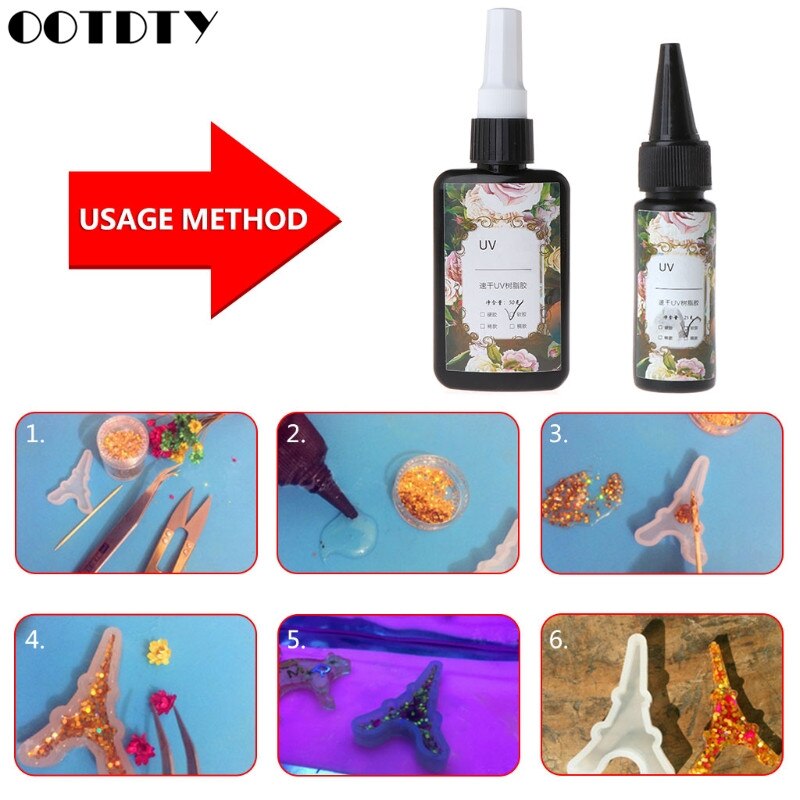 UV Resin Epoxy DIY Jewelry Making Transparent Soft... – Grandado