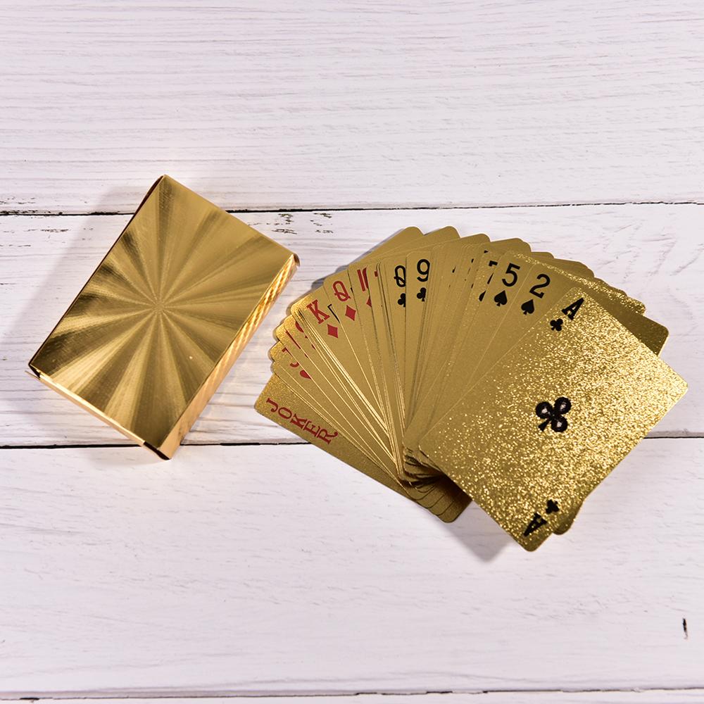 Waterproof Gold Diamond Playing Cards Plastic Poke... – Grandado