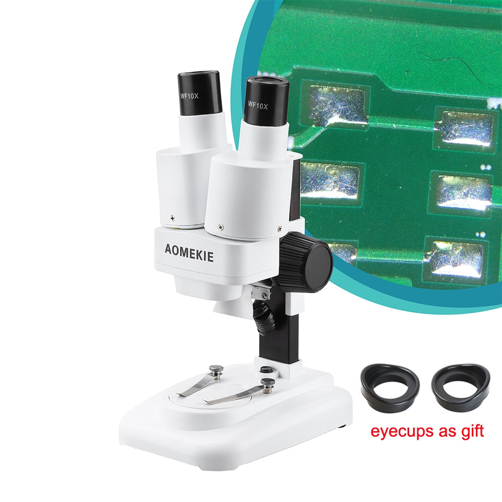AOMEKIE 20X/40X Binocular Stereo Microscope with L... – Grandado