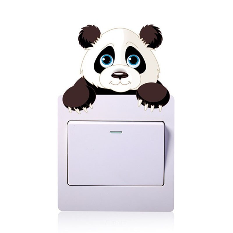 Leuke Dieren Schakelaar Stickers Olifant Kat Panda... – Vicedeal