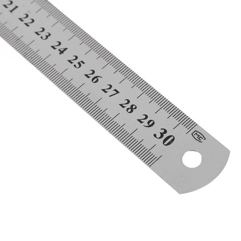 15cm 20cm 30cm Stainless Steel Metal Ruler Metric ... – Vicedeal