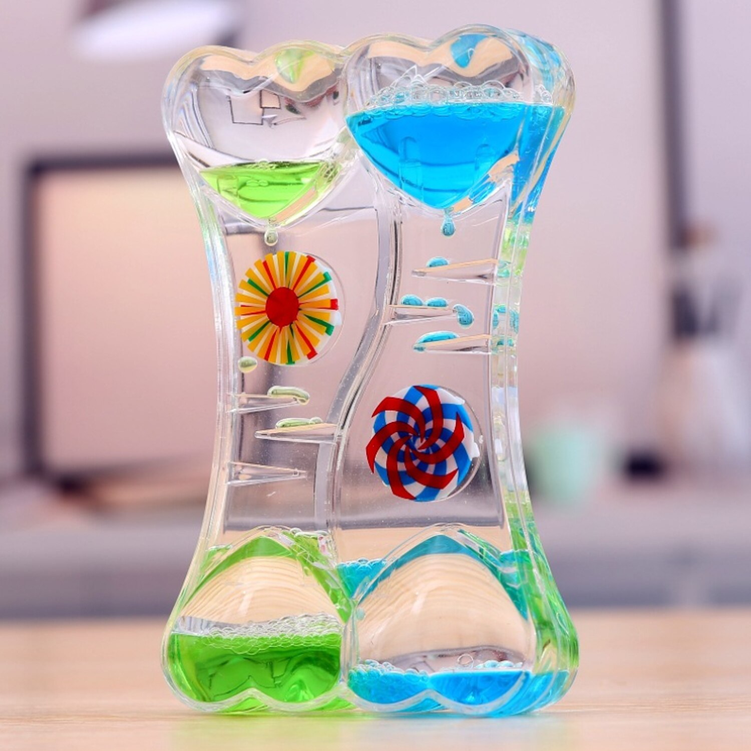 2PCS Funny Double Heart Color Floating Liquid Moti... – Grandado