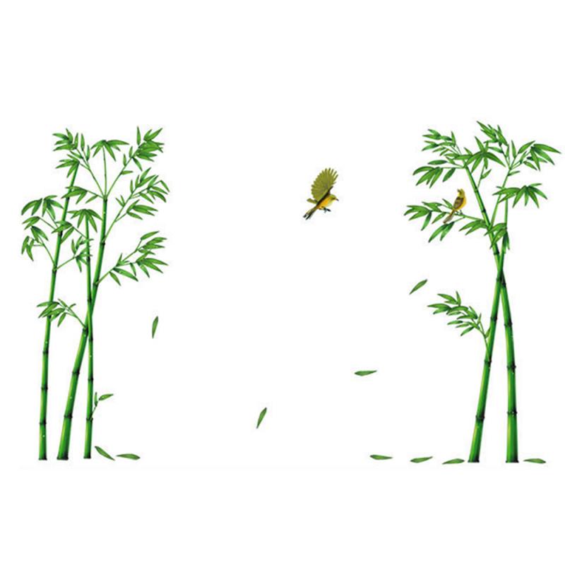 Removable Green Bamboo Forest Depths Wall Sticker ... – Grandado