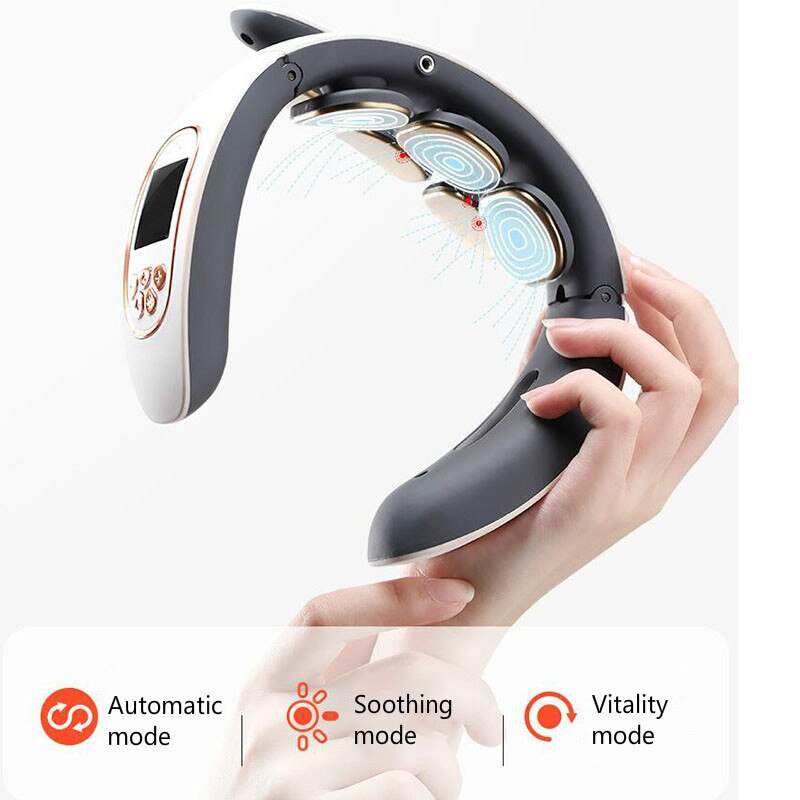 USB Recharge Neck Massager Electric Compress Pulse... – Grandado
