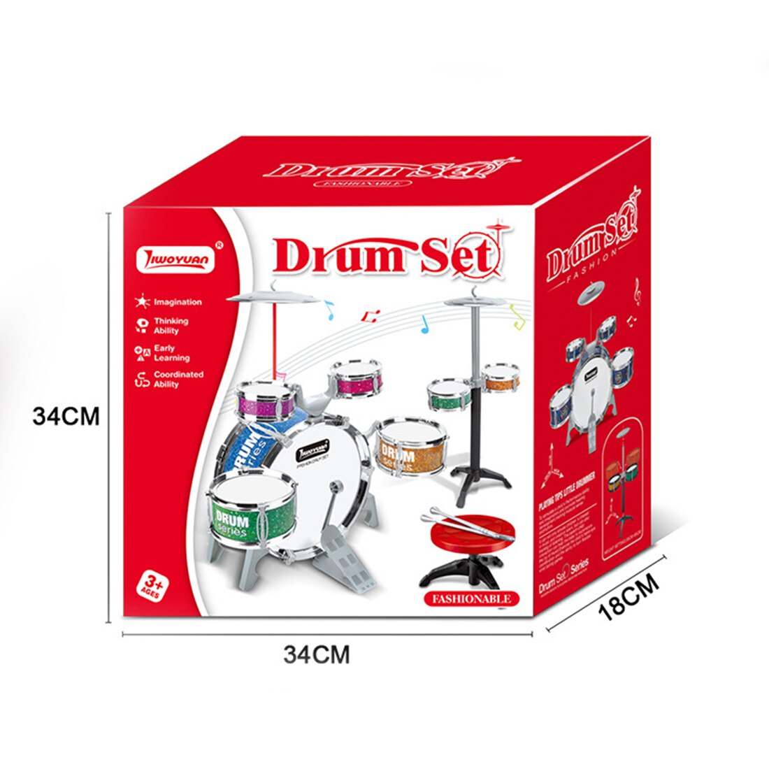 Children Electroplate Jazz Drum Set Percussion Ins... – Grandado