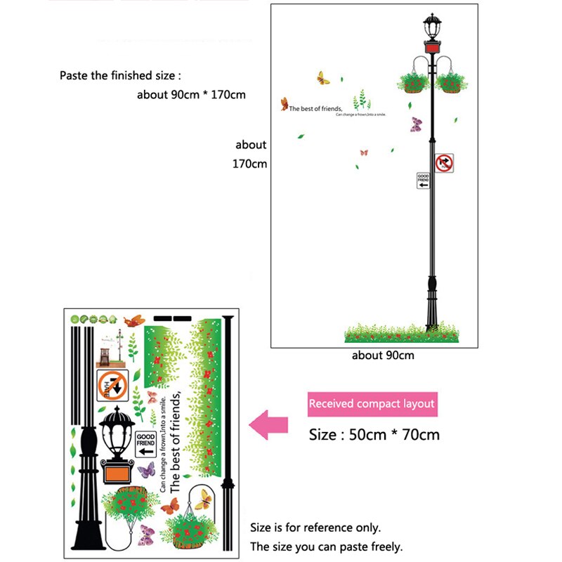 Friendly street light Wall Sticker nursery school ... – Grandado