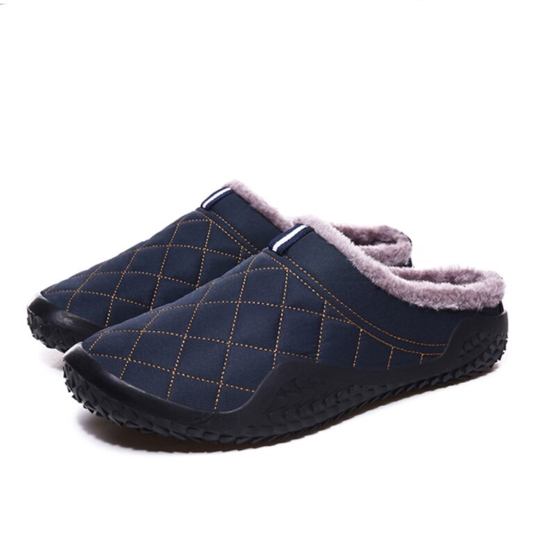 Winter Lazy Cotton Slippers Warm Men Women Shoes H... – Grandado