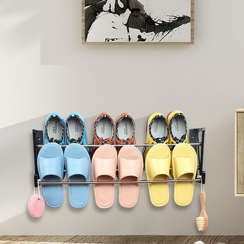 Shoe Organizer Bathroom Slippers Rack Door Dormito... – Grandado