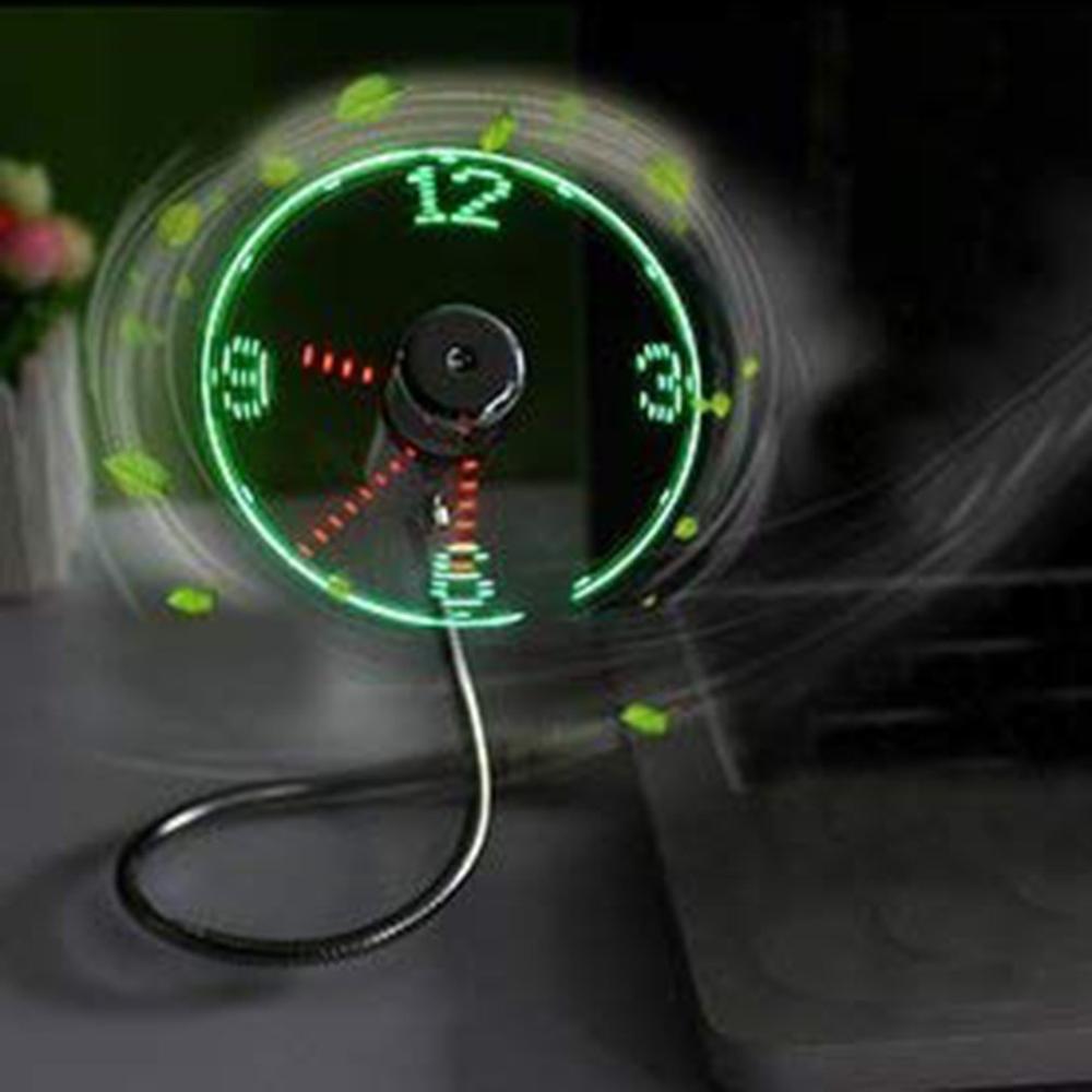 Usb Kleine Ventilator Usb Kleurrijke Fan Usb Klok ... – Vicedeal