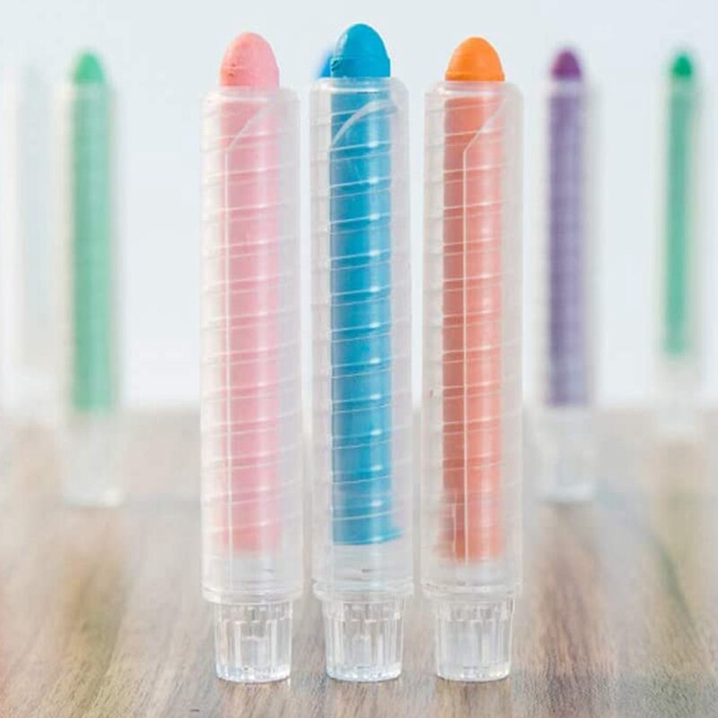6PC Dustless Twistable Chalk Non-Toxic Colored Cha... – Grandado