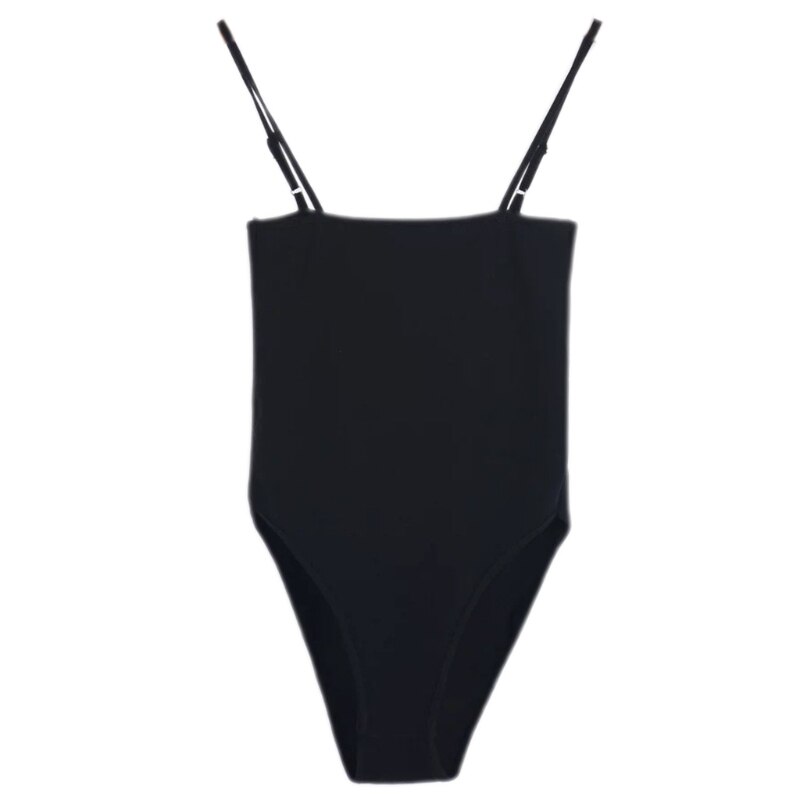 Women Sexy Spaghetti Strap Camisole Bodysuit Squar... – Grandado