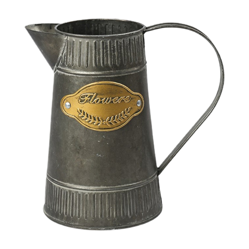 Pot de fleurs rustique en fer métallique, Vase de ... – Grandado
