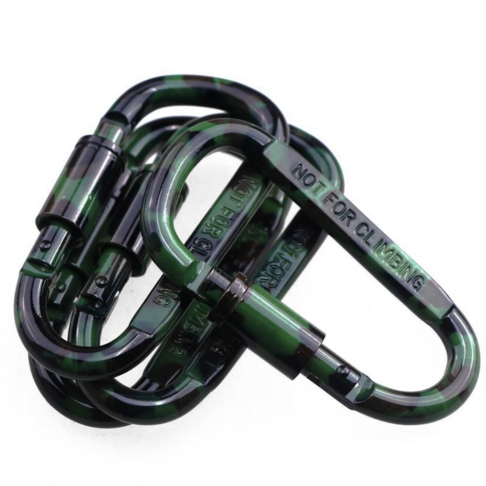 Carabiner Climbing 8cm Locking Type D Quickdraw Ca... – Grandado