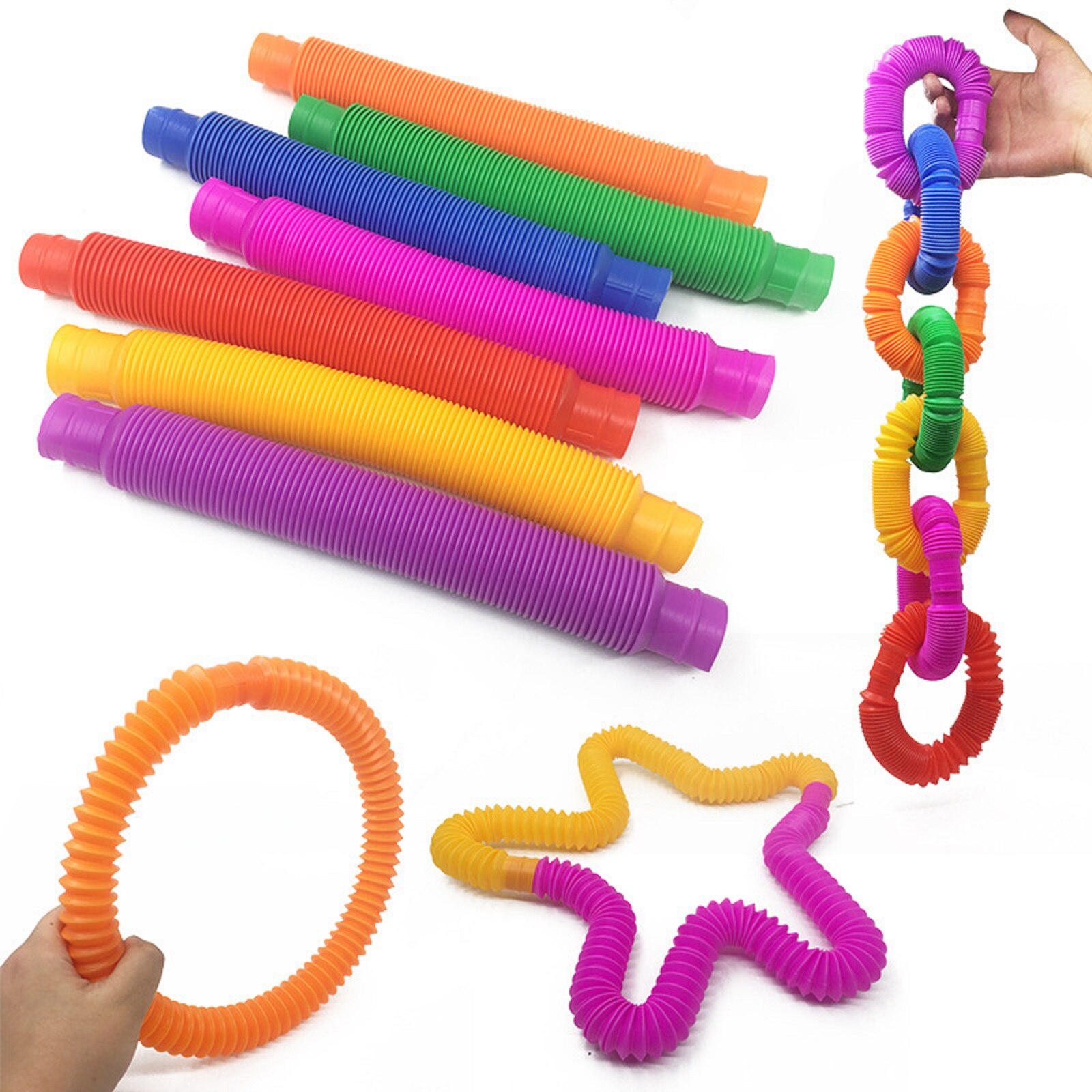 1pc Pop Tubes Sensory Toys Stretch Pull Fidget Toy... – Grandado