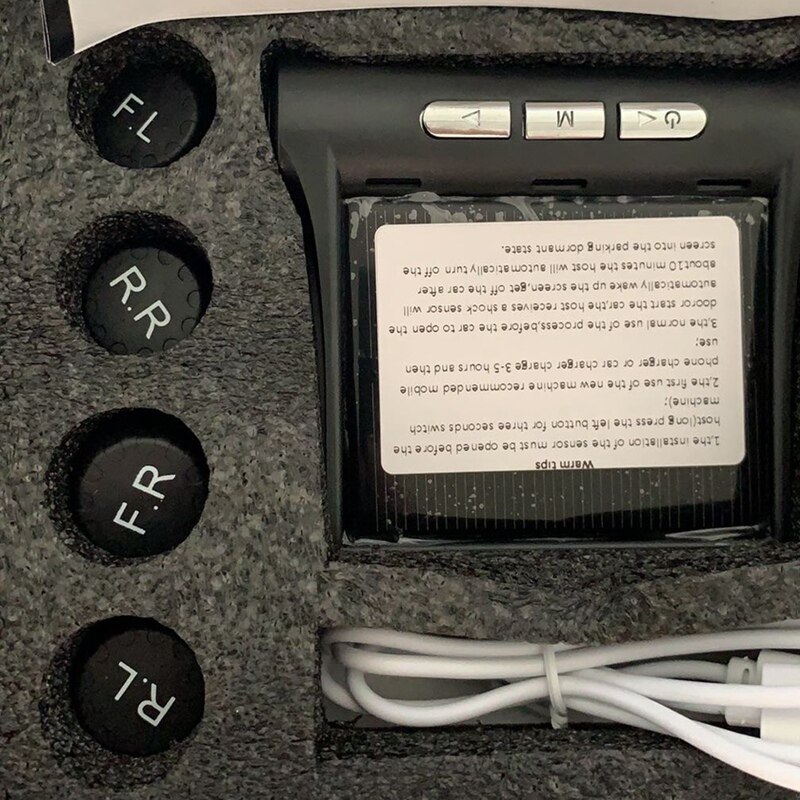 Solar Power TPMS Car Tire Pressure Alarm Monitor S... – Grandado