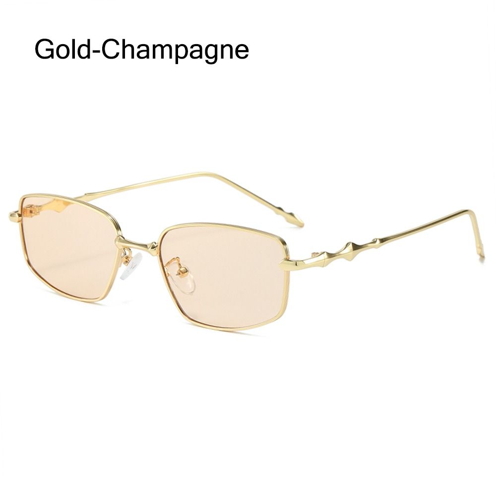 Irregular Square Shades Narrow Frame Sun Glasses A... – Grandado