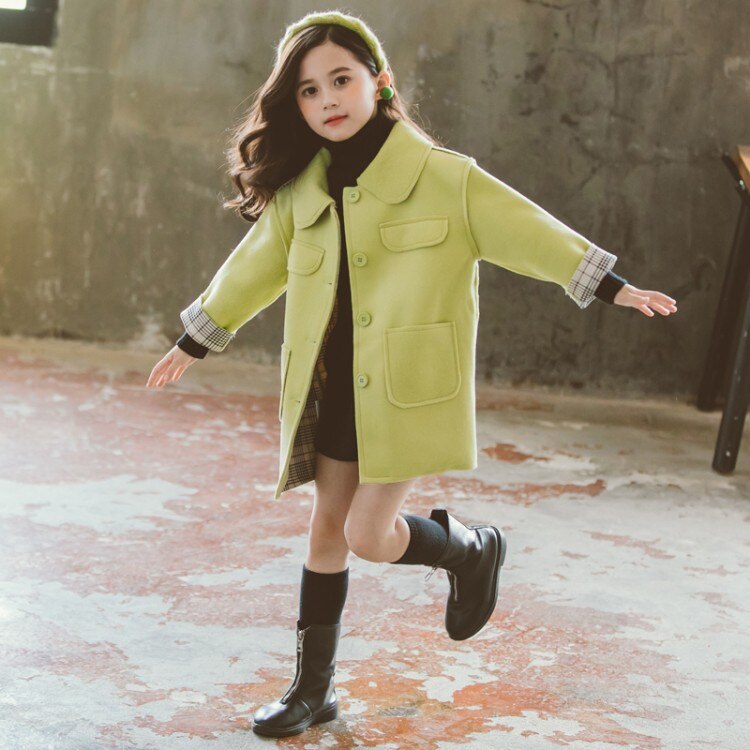 Pop Meisjes Jas Herfst/Winter Mode Kinderen Herfst... – Vicedeal