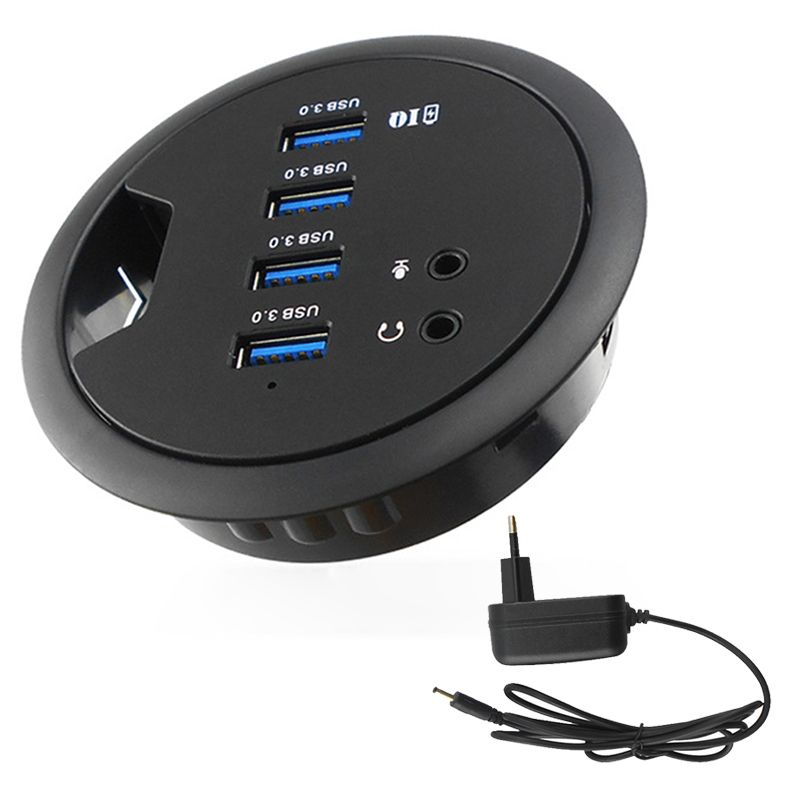 Mounting In-Desk 4 Ports USB 3.0 Hub High Speed Ex... – Vicedeal