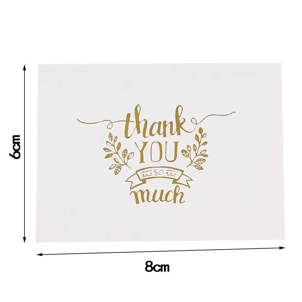 100 pcs Mini Goud Reliëf Dank u Kaart Valentijn Ge... – Vicedeal