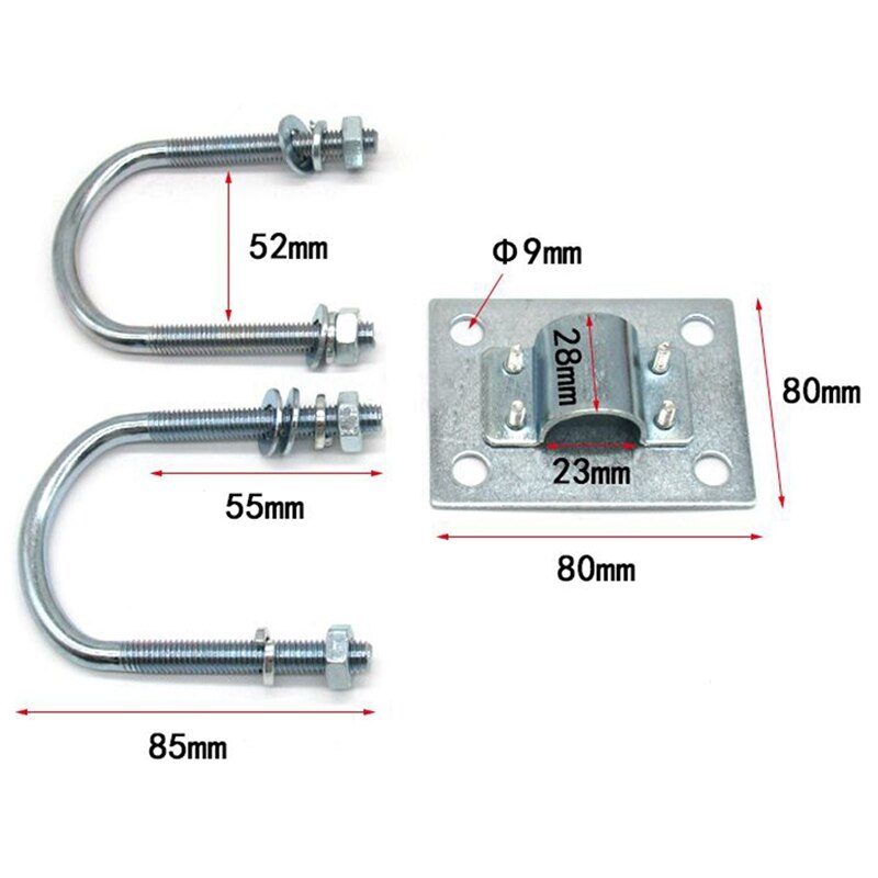 Antenna Mast Clamp Bracket With U-Bolts Anti-Rust ... – Grandado