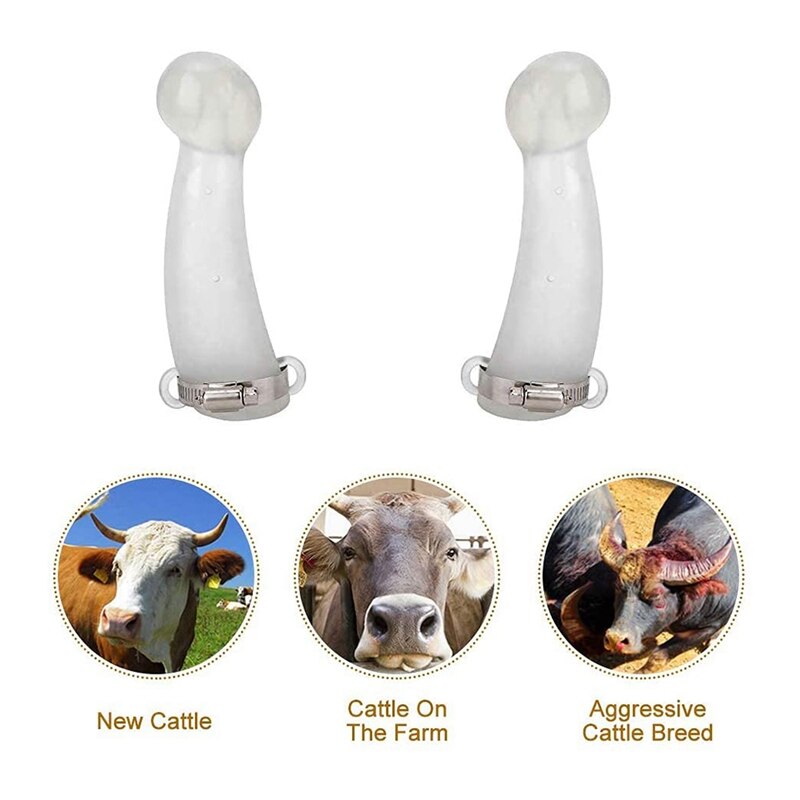 Round Cornered Silicone Calf Cattle Bull Cow Horn ... – Grandado
