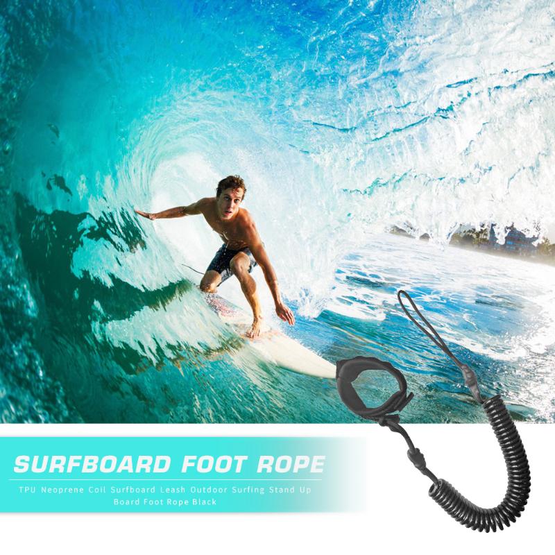 10ft Coil Surfboard Leash Surfen Stand Up Board Le... – Vicedeal
