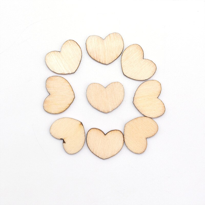 100/200pcs Mini Wooden Love Heart Table Scatter Wo... – Grandado